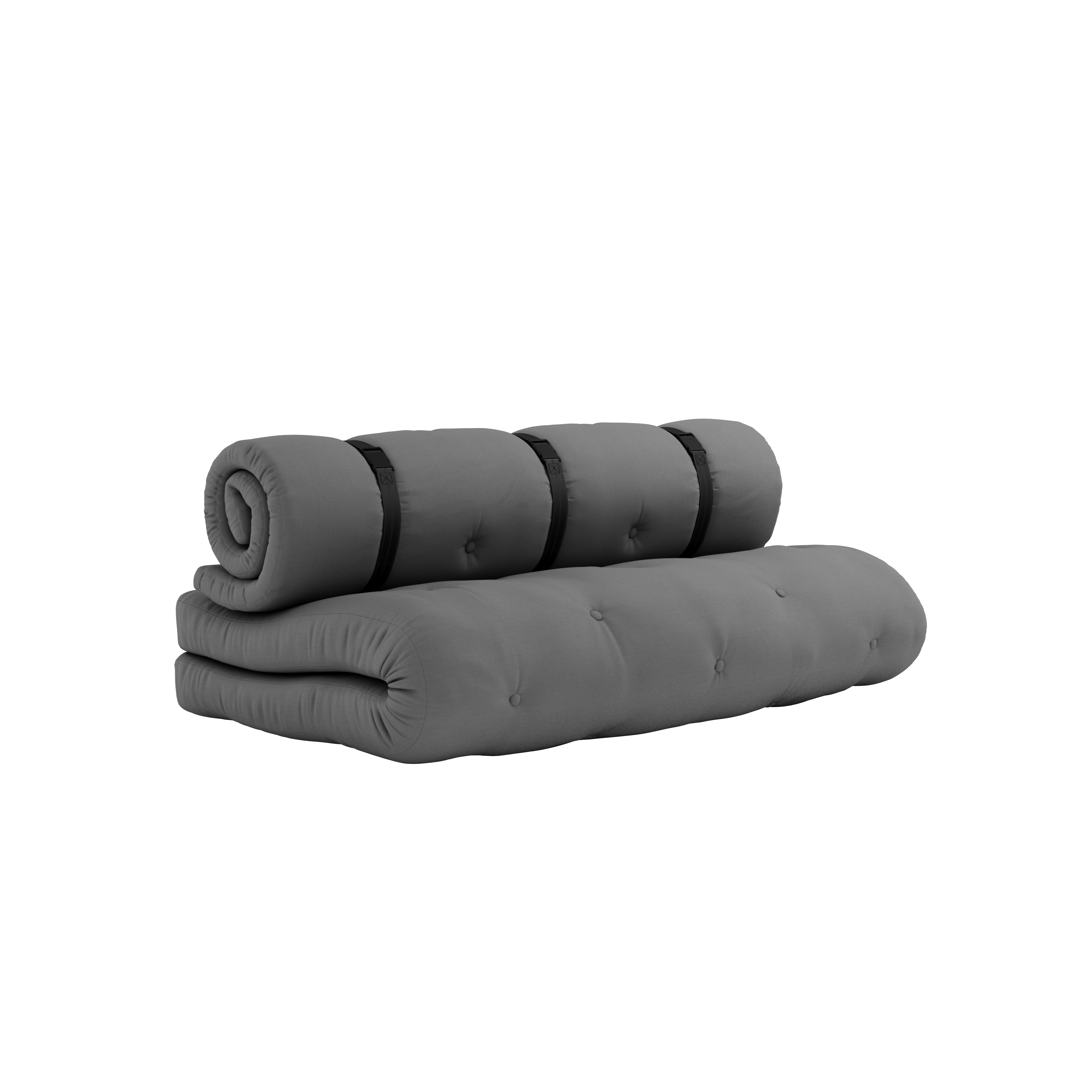 BUCKLE-UP SOFA OUTDOOR DARK GREY W. 3 BLACK NYLON BELTS for 849 EUR ...